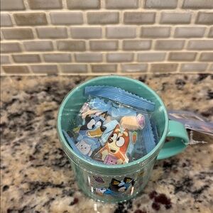 Bluey | Dining | Bluey Themed Teal Mug Fun Cup With Candy | Poshmark